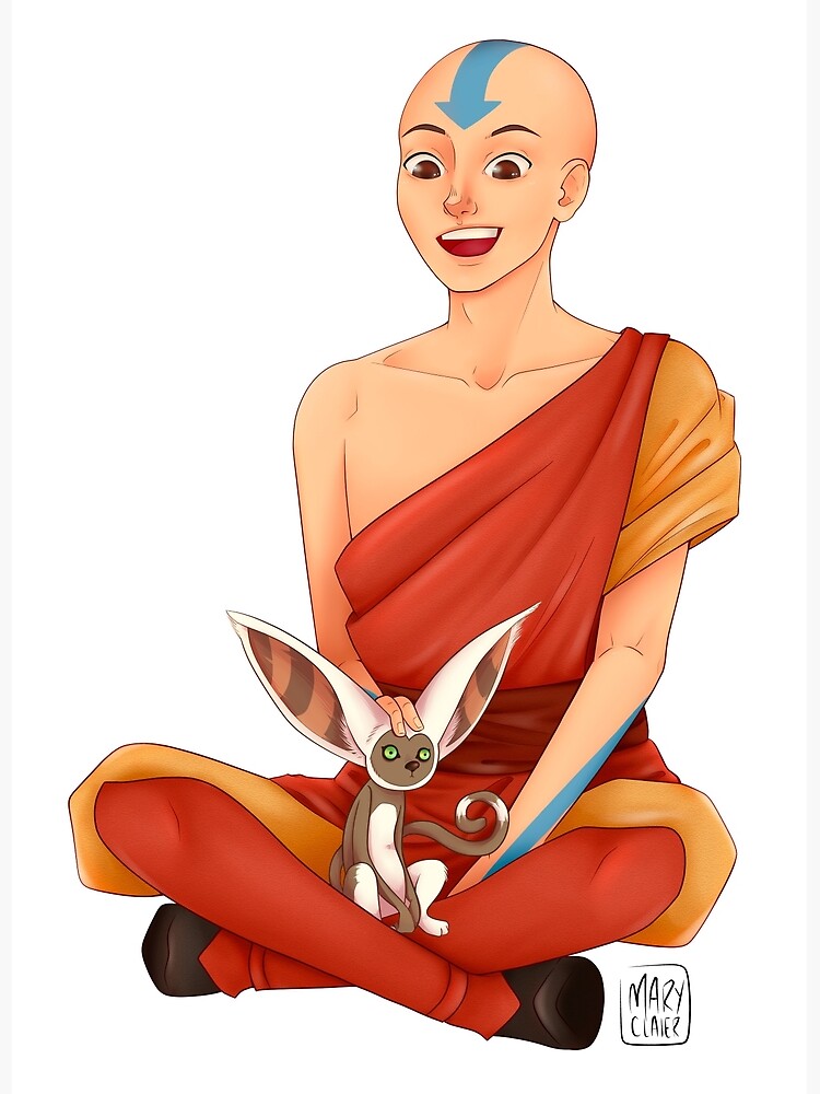 "Aang and Momo (Avatar: The Last Airbender)" Art Print for Sale by ...