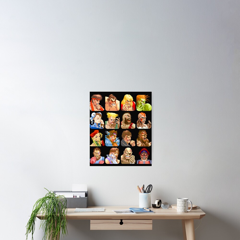 "Defeated Portraits Super Street Fighter" Poster for Sale by ...