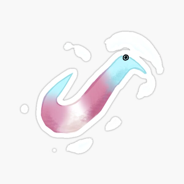 "trans worm" Sticker by SushixArt | Redbubble
