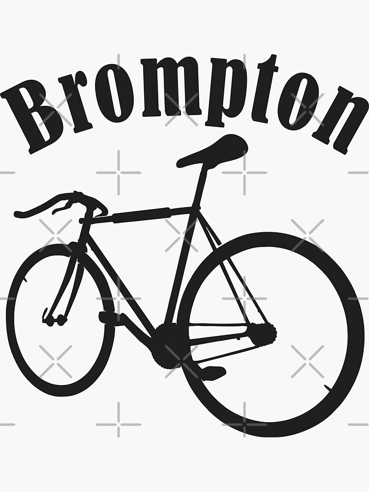 Brompton Vintage Racing Green Stickers Designed & Sold By Mila