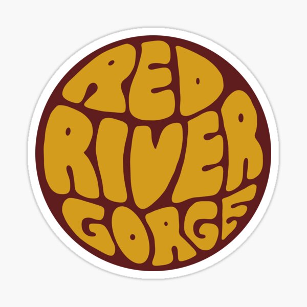 "Retro Red River Gorge Badge" Sticker for Sale by theingridmiller ...