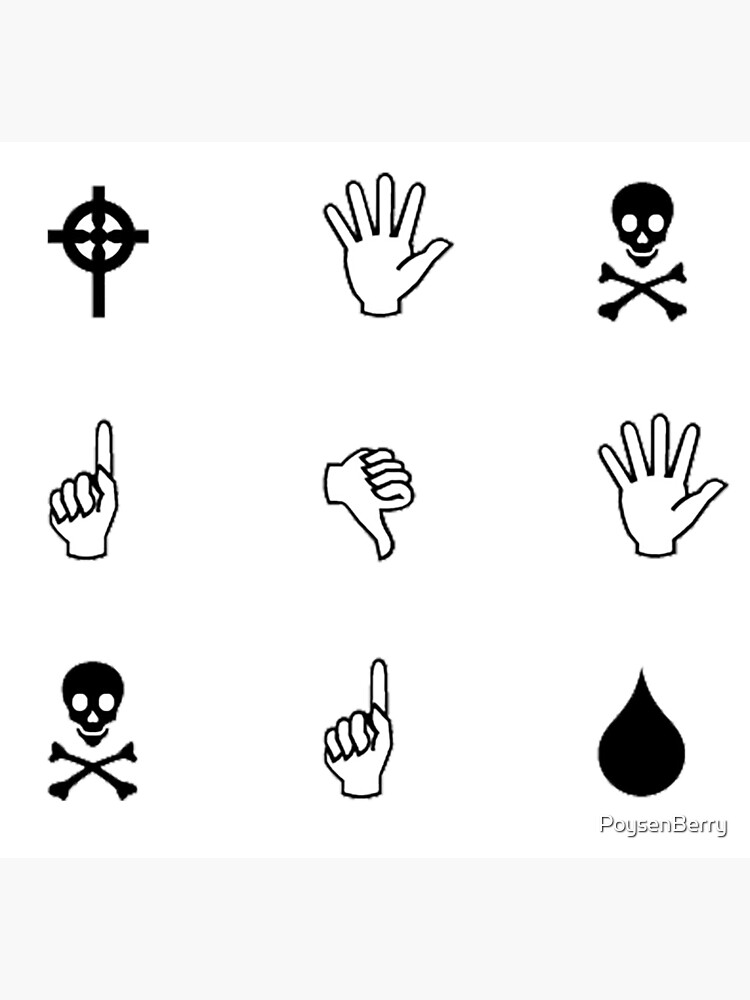 "WINGDINGS" Poster by PoysenBerry | Redbubble