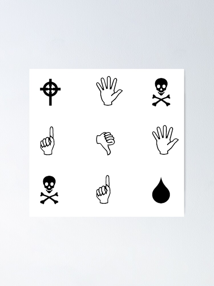 "WINGDINGS" Poster by PoysenBerry | Redbubble