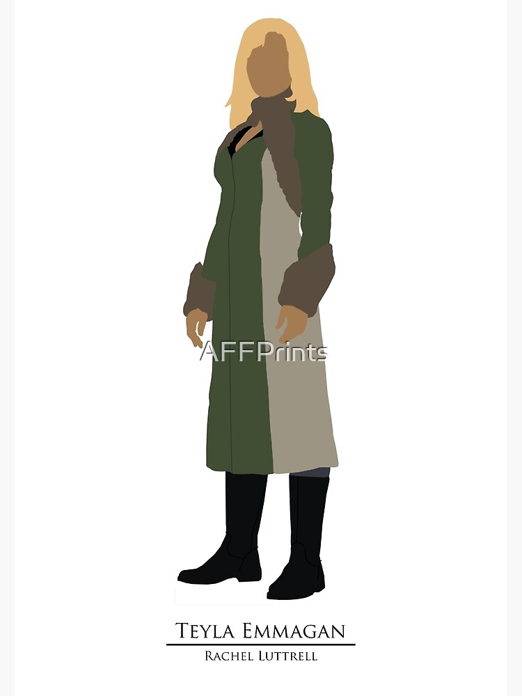 Póster «Stargate Atlantis - Teyla minimalista» de AFFPrints | Redbubble