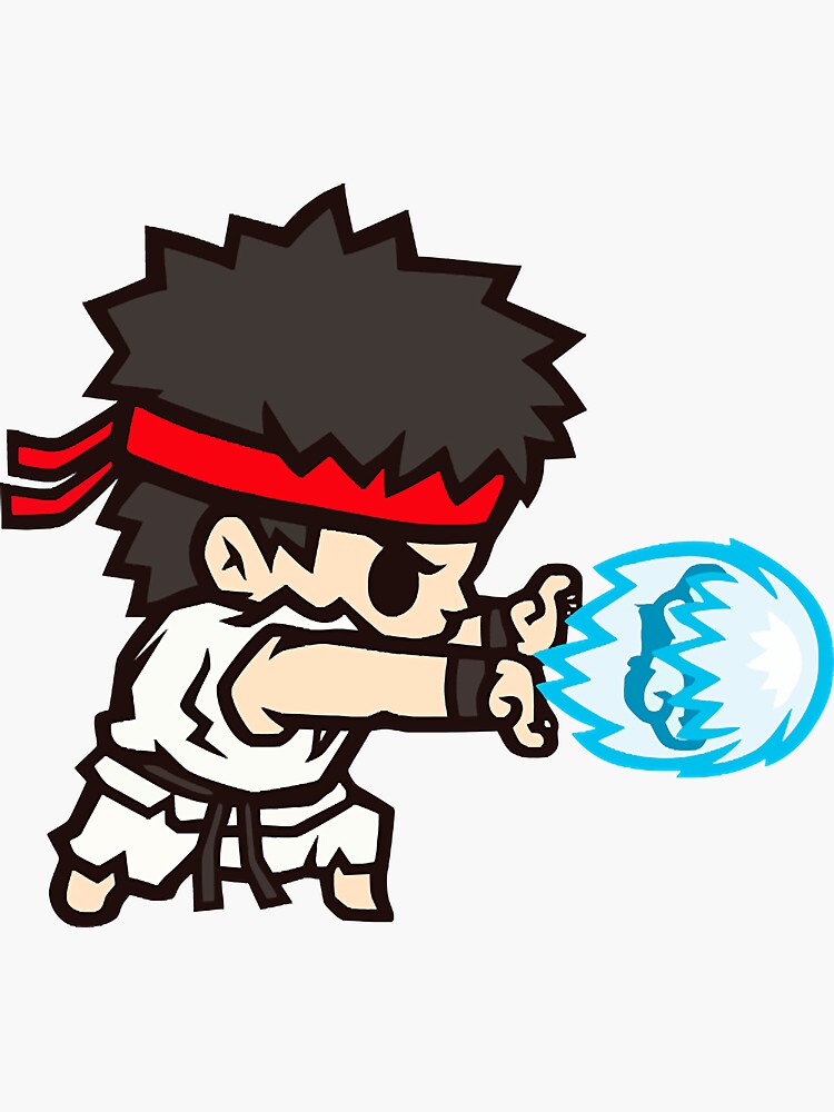 "Hadoken" Sticker for Sale by CarlosBohnenkam | Redbubble