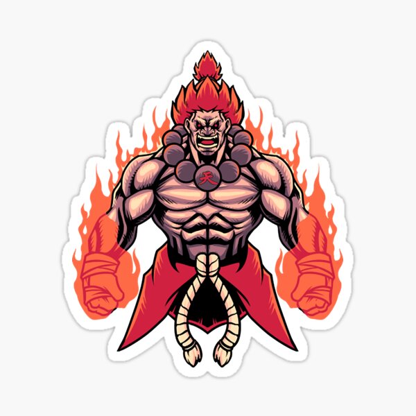 "akuma" Sticker for Sale by CarlosBohnenkam | Redbubble