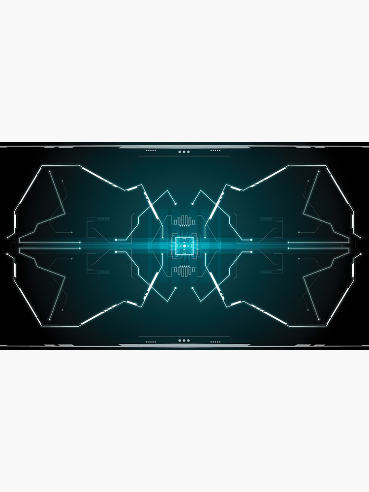 "Sci-fi Hud" Sticker by TrueSignDesign | Redbubble