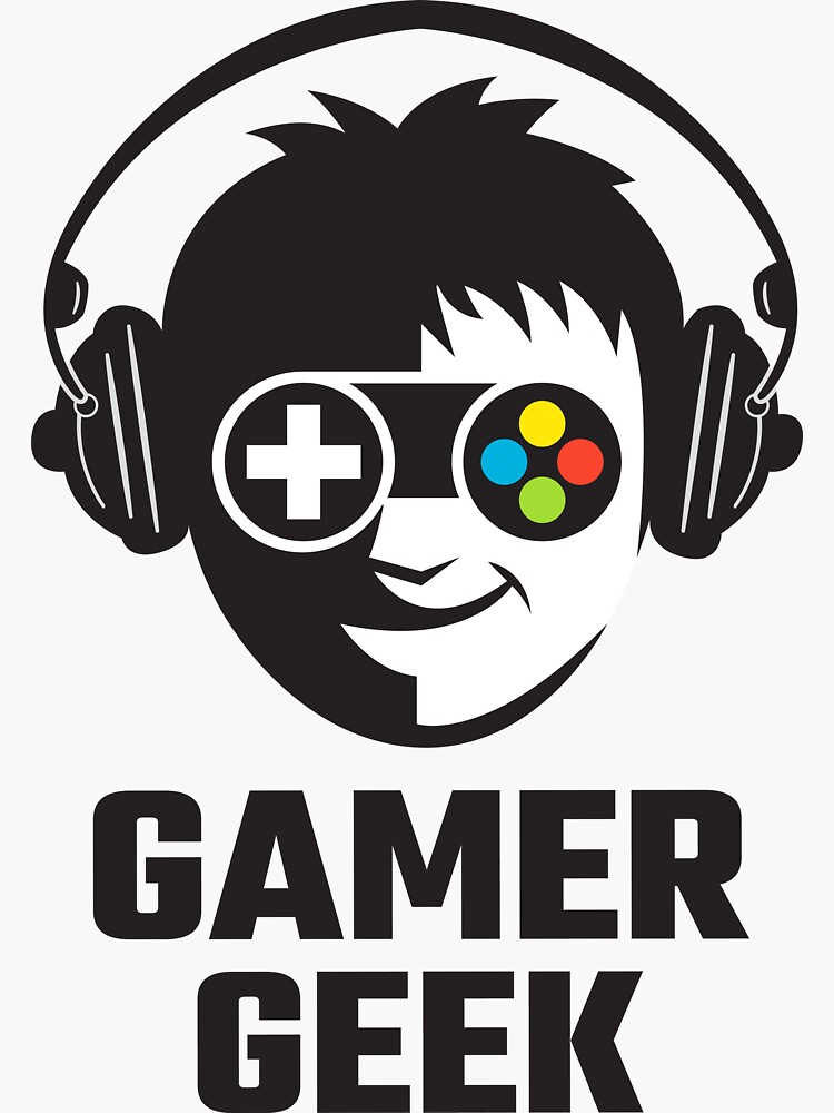 "Gamer Geek" Sticker for Sale by pivox | Redbubble
