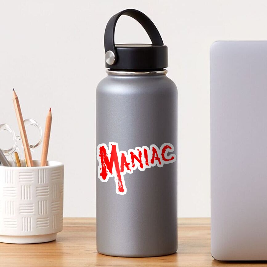 "MANIAC" Sticker by DCdesign | Redbubble