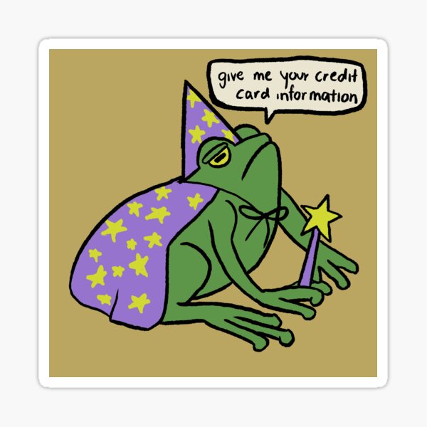 "Wizard Frog" Sticker by Liamdrawsthings | Redbubble