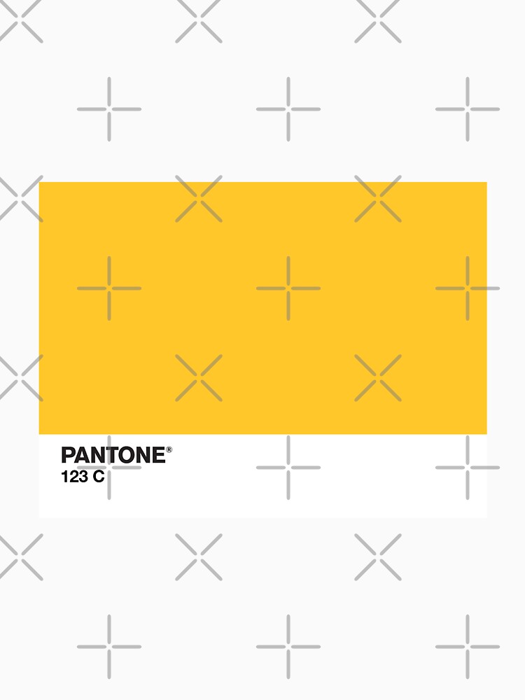 "Pantone 123C" T-shirt for Sale by palmea1 | Redbubble | pantone t ...