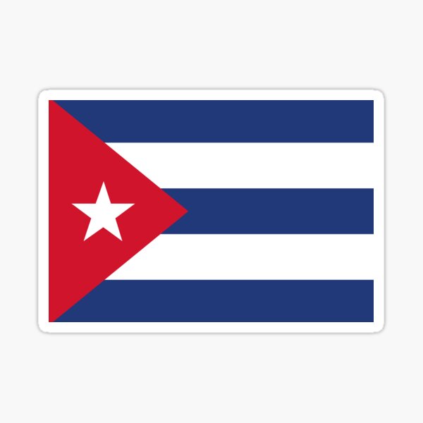 "Cuban Flag" Sticker for Sale by Mortadella | Redbubble