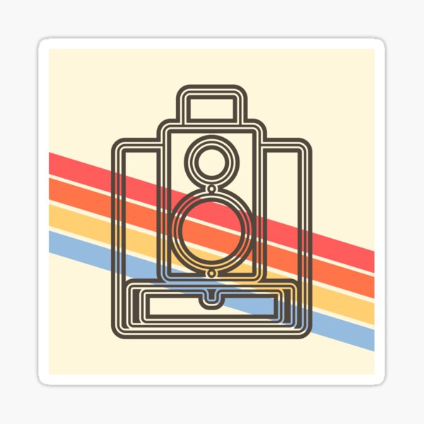 "Retro Vintage Camera Logo" Sticker for Sale by Tankuu | Redbubble