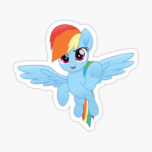 "Movie Style Rainbow Dash" Sticker for Sale by Mlpfan420 | Redbubble