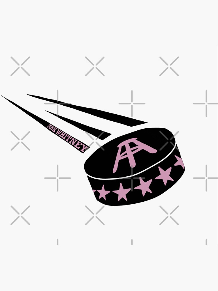 "Pink Whitney Hockey Puck" Sticker for Sale by notabledesigns | Redbubble