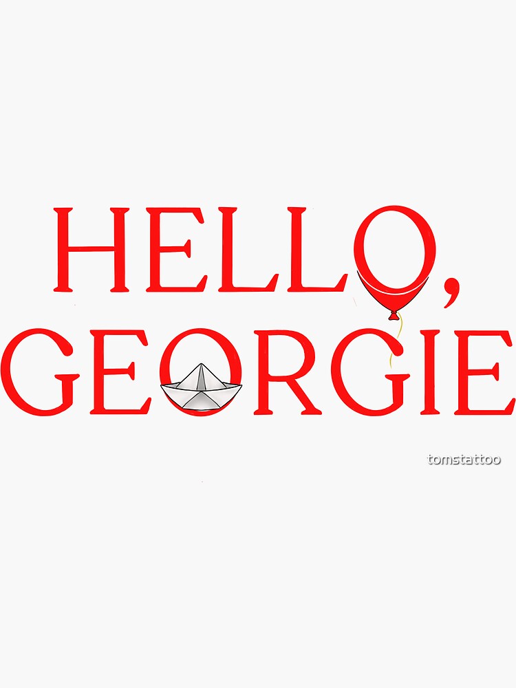 "HELLO, GEORGIA" Sticker for Sale by tomstattoo | Redbubble