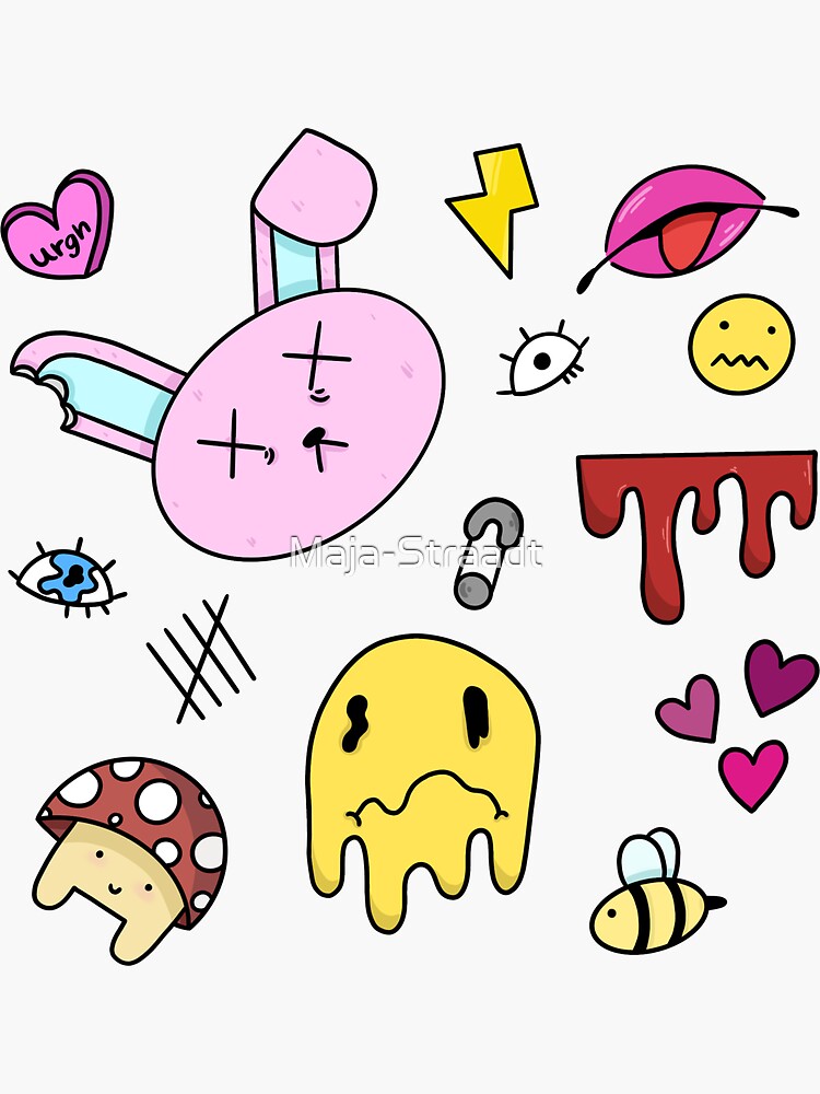 "Alt sticker pack" Sticker for Sale by Maja-Straadt | Redbubble