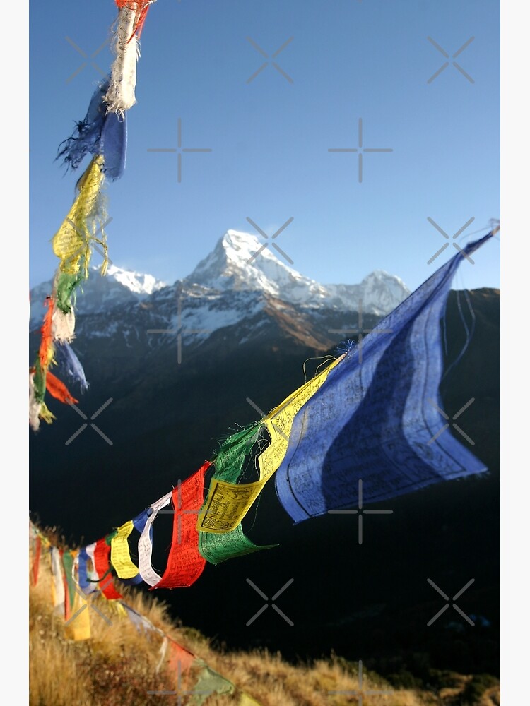 Tibetan Prayer Flags Mountain