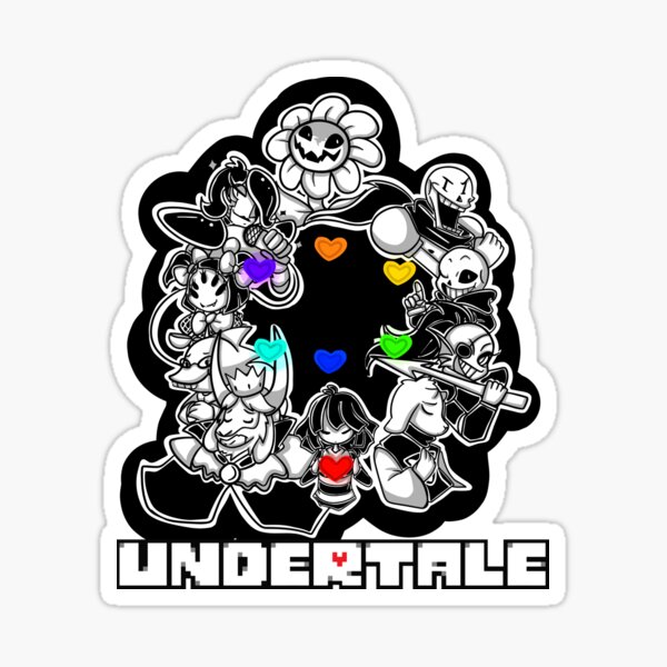 "Undertale v2" Sticker by Biron | Redbubble