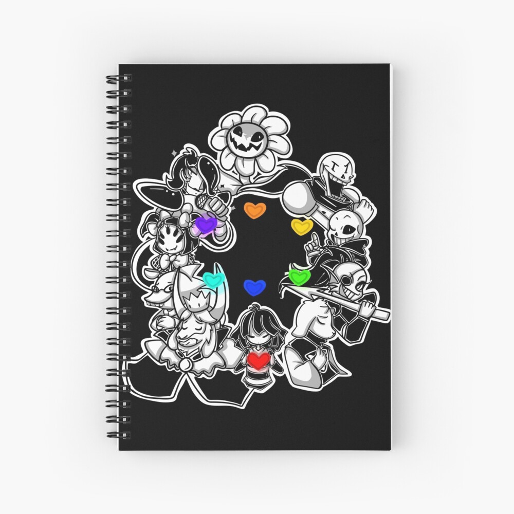 "Undertale v2" Spiral Notebook for Sale by Biron | Redbubble