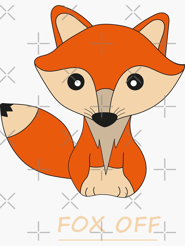 "FOX OFF" Sticker for Sale by kahunaclothing | Redbubble