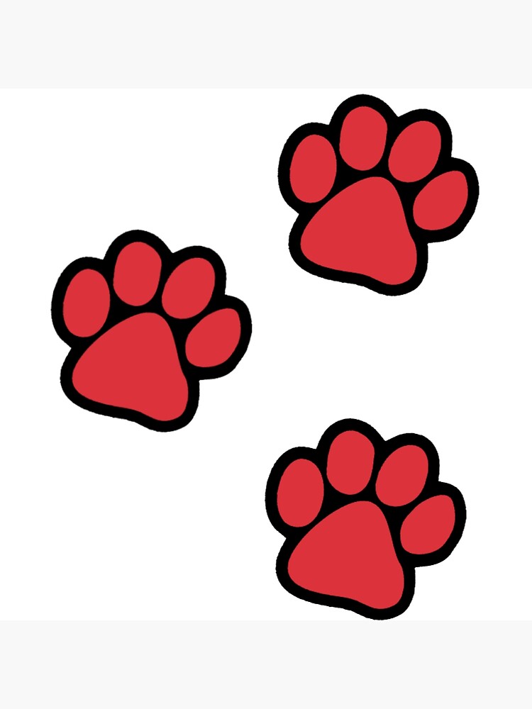 "Red & Black Paw Prints (Northeastern University & Boston University ...