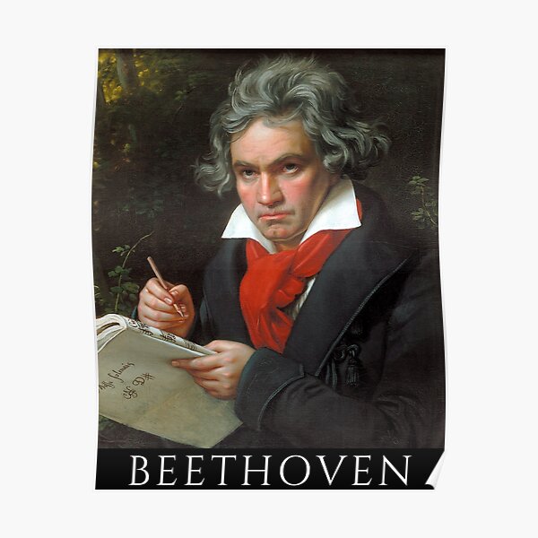 "beethoven" Poster for Sale by lukelux | Redbubble