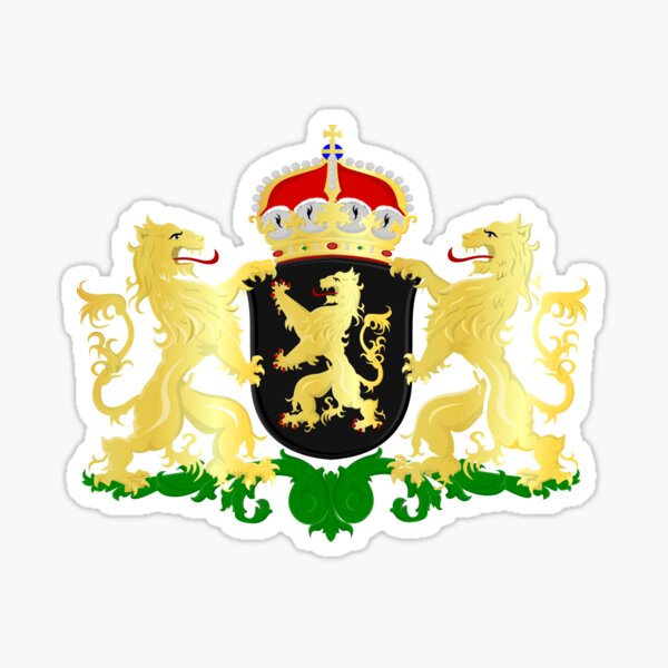 "Wapen van Noord-Brabant" Sticker by HikaruKiriyama | Redbubble