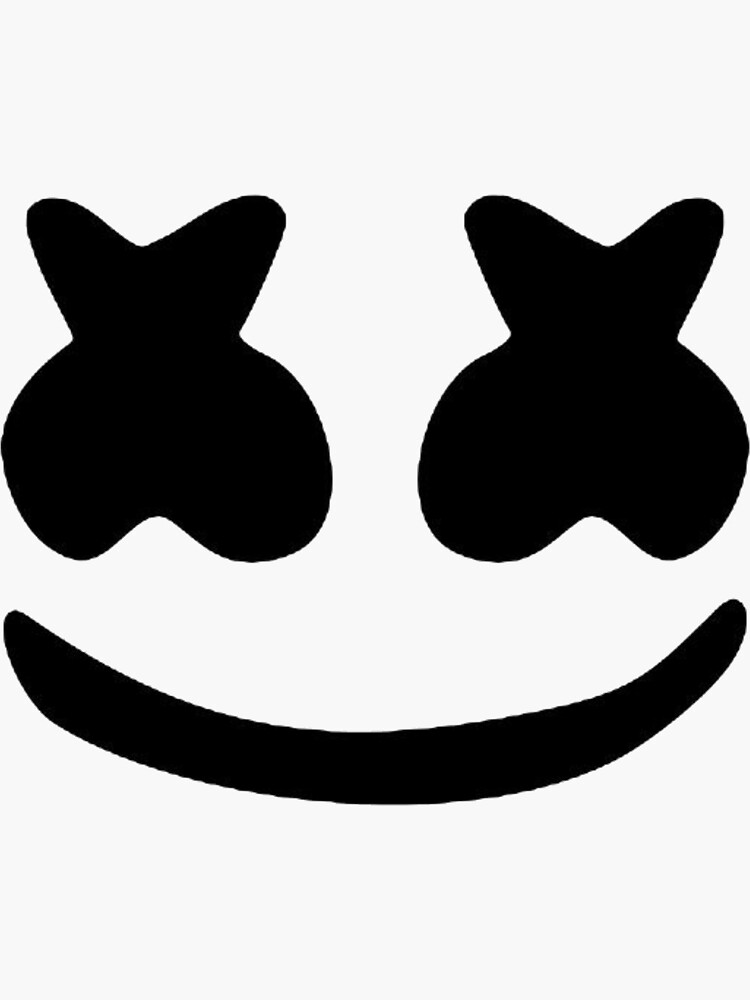 "Marshmello" Sticker by Tendus | Redbubble