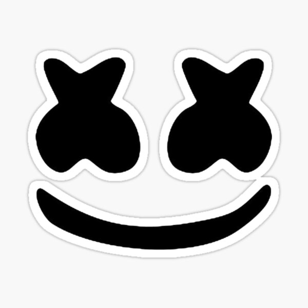 "Marshmello" Sticker by Tendus | Redbubble