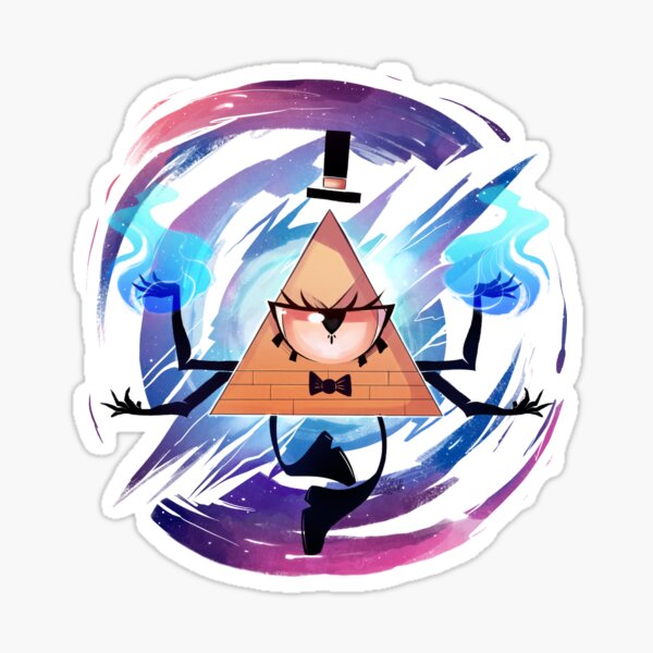 "Bill Cipher" Sticker by Maplespyder | Redbubble