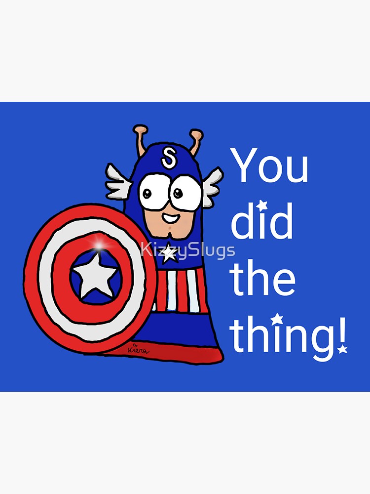 "Captain Slug" Sticker for Sale by KizzySlugs | Redbubble