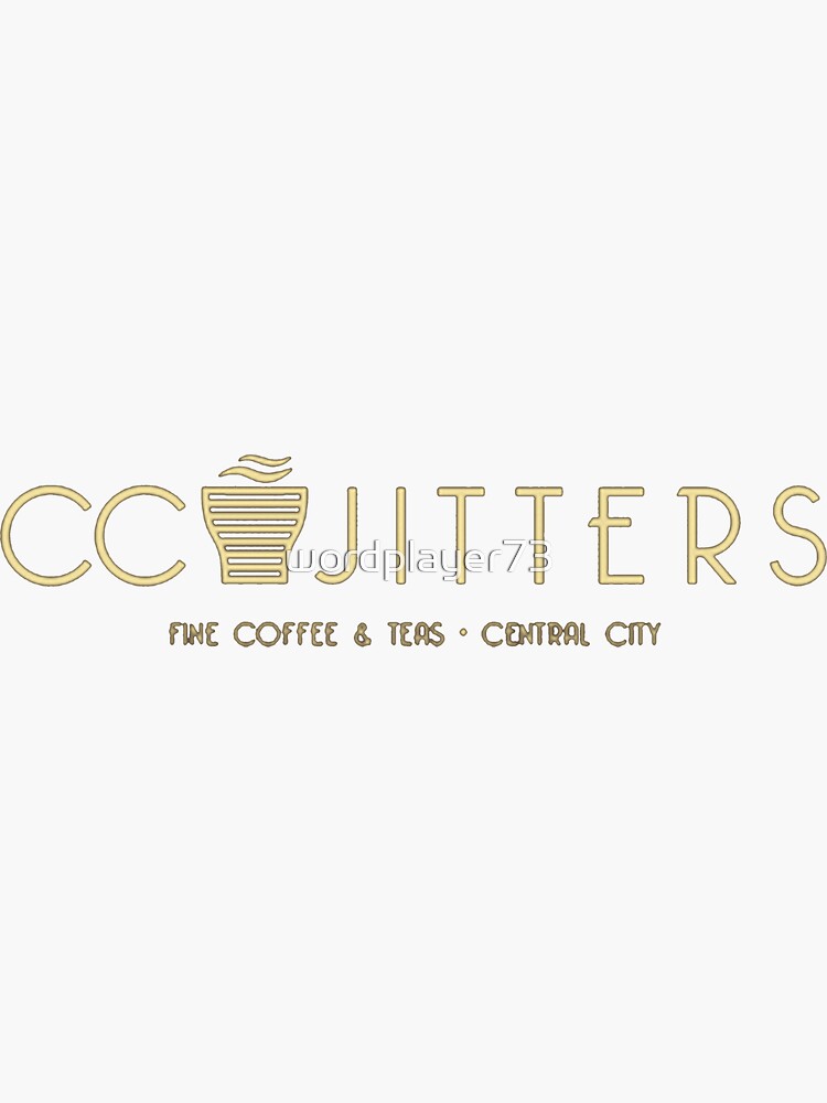 "CC Jitters - cafe" Sticker for Sale by wordplayer73 | Redbubble