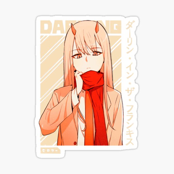 "Zero Two 002 [Darling in the Franxx]" Sticker for Sale by Waifu-Dope ...