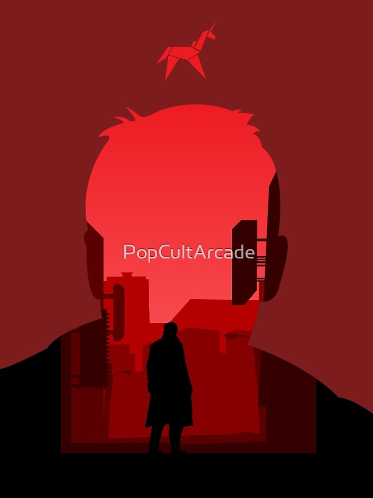 "Rick Deckard - Minimalist Silhouette Style - Movie Art" Poster for ...