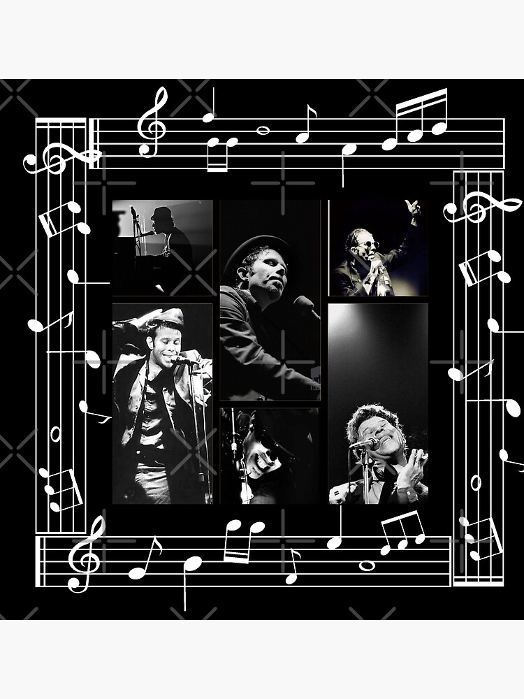 Póster «Collage de fotos de Tom Waits con partitura» de jwebmarket ...