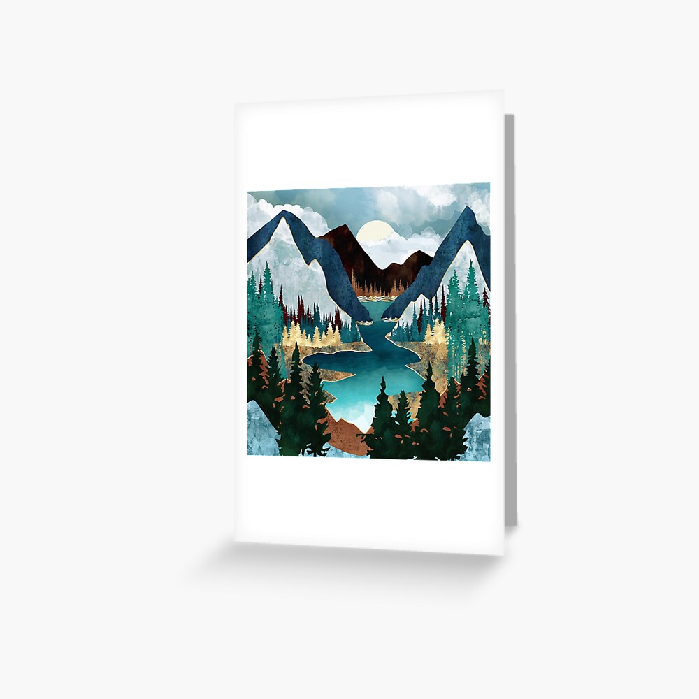 "River Vista" Greeting Card for Sale by spacefrogdesign | Redbubble