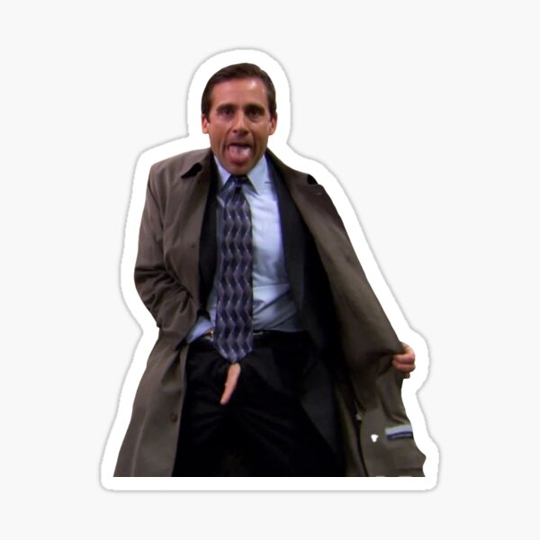 "the office // michael scott finger" Sticker by JulianaM14 | Redbubble