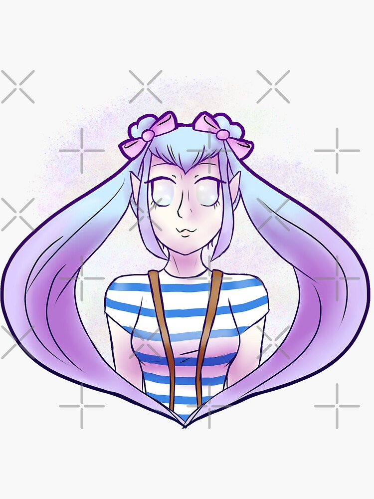 "OC Pixie Space Girl" Sticker for Sale by Lalolisrx | Redbubble