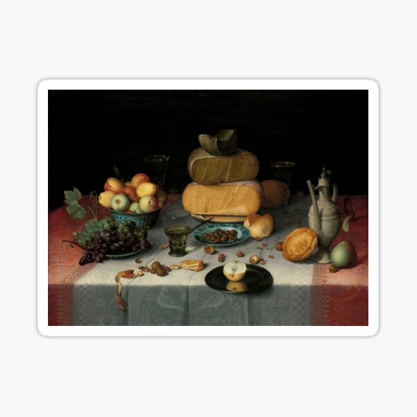 "Still Life with Cheeses by Floris Claesz. van Dyck, Dutch, 1615 ...