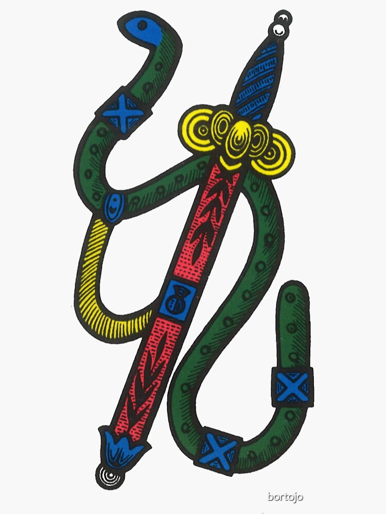"Ace of Swords - Italian Cards" Sticker for Sale by bortojo | Redbubble