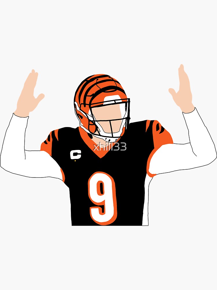 "Joe Burrow" Sticker by xhill33 | Redbubble