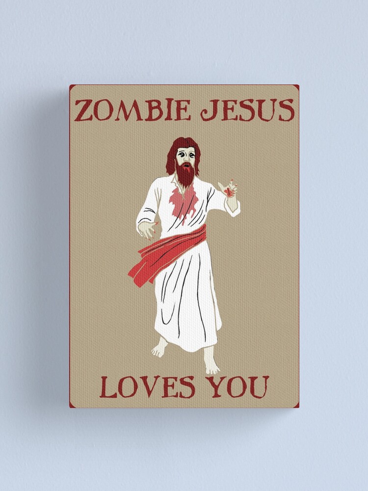 "Zombie jesus" Canvas Print for Sale by EnjoyRiot | Redbubble