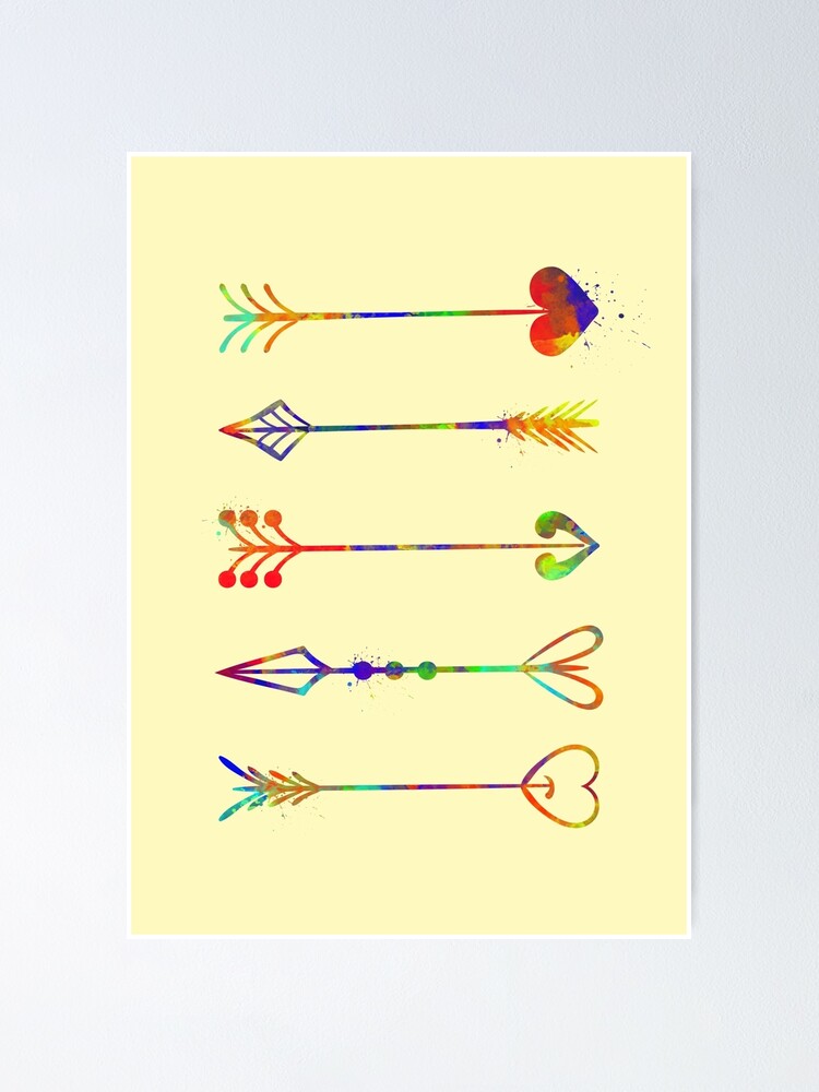 "arrow " Poster by aplusieurs | Redbubble