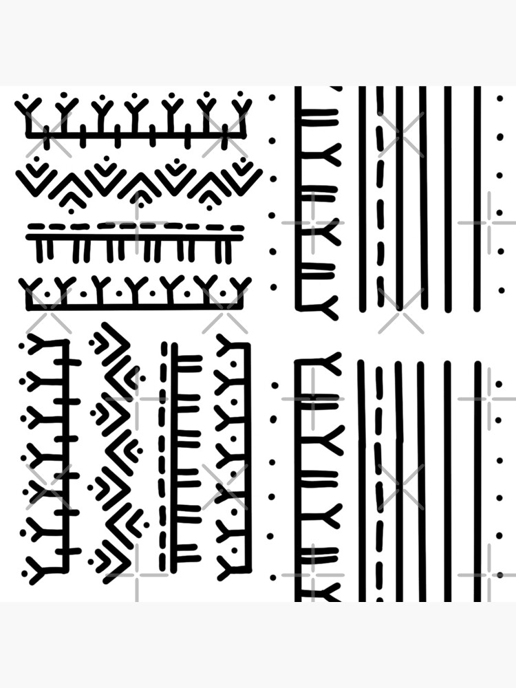 "Inuit Tattoo Pattern Black on White" Art Print for Sale by Juniper-And ...