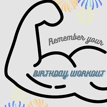 "Fitness birthday. Fit birthday. Gym lover birthday. Workout." Poster ...
