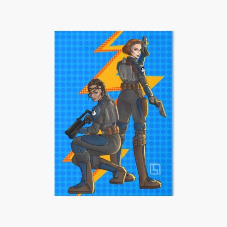 "Bo Katan and Koska Reeves" Art Board Print for Sale by lucyglitter22 ...