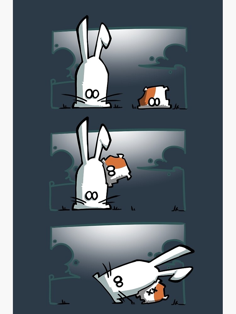 "Bunny vs. Hamster" Poster by ArryDesign | Redbubble