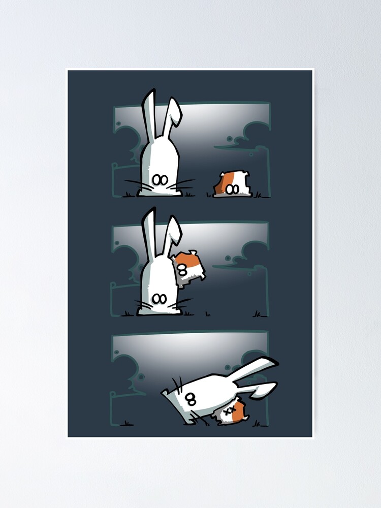 "Bunny vs. Hamster" Poster by ArryDesign | Redbubble