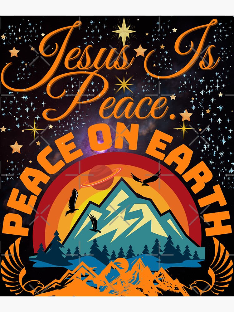 "JESUS IS PEACE ATELIER " Sticker for Sale by MLTS777 | Redbubble